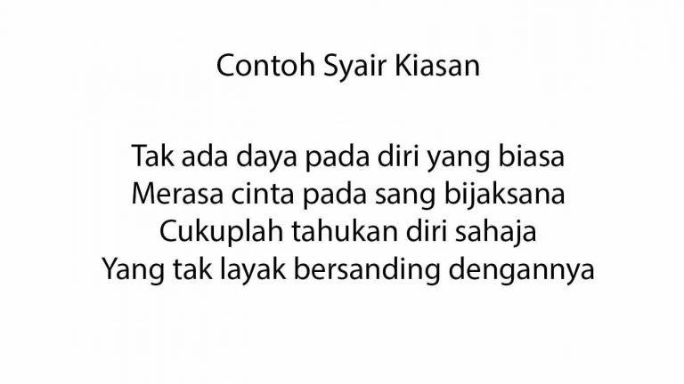 √ 80+ Contoh Syair Cinta/Kehidupan/Nasihat/Agama/Kiasan/Persahabatan