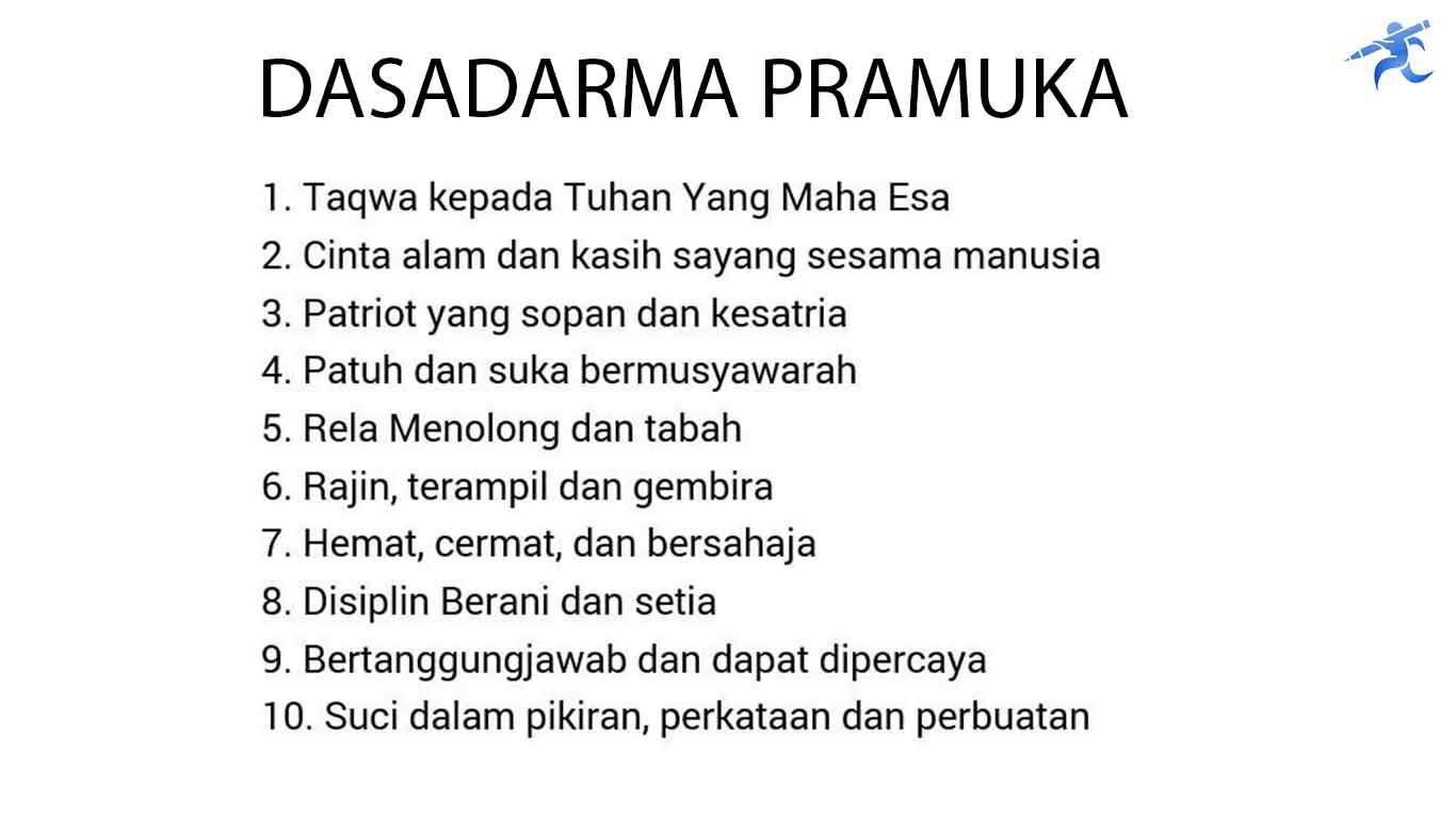 √ 10 Dasa Dharma Pramuka dan Artinya [Teks Lengkap]