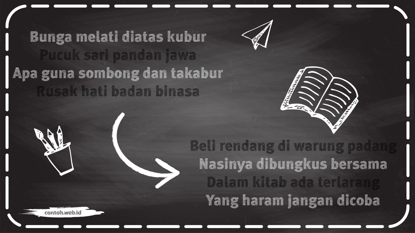 √ Contoh Pantun Nasehat, Jenaka, Agama, Cinta, Teka - teki, dll