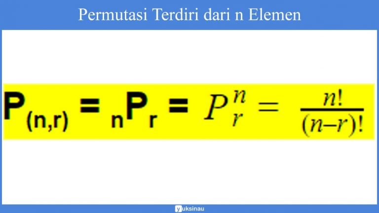 √ Permutasi dan Kombinasi: Materi, Perbedaan, Soal, Pembahasan