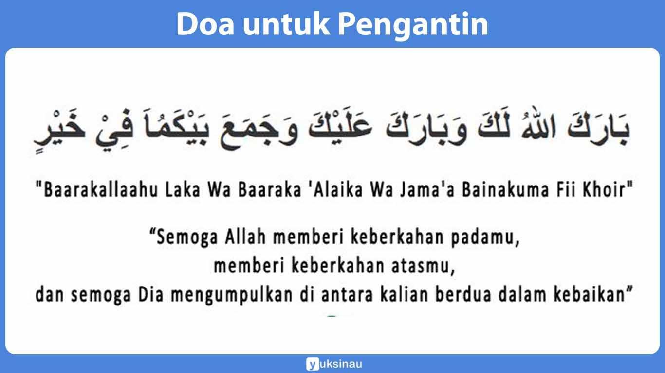 √ 5+ Doa Pernikahan [Arab, Latin, dan Terjemahannya]