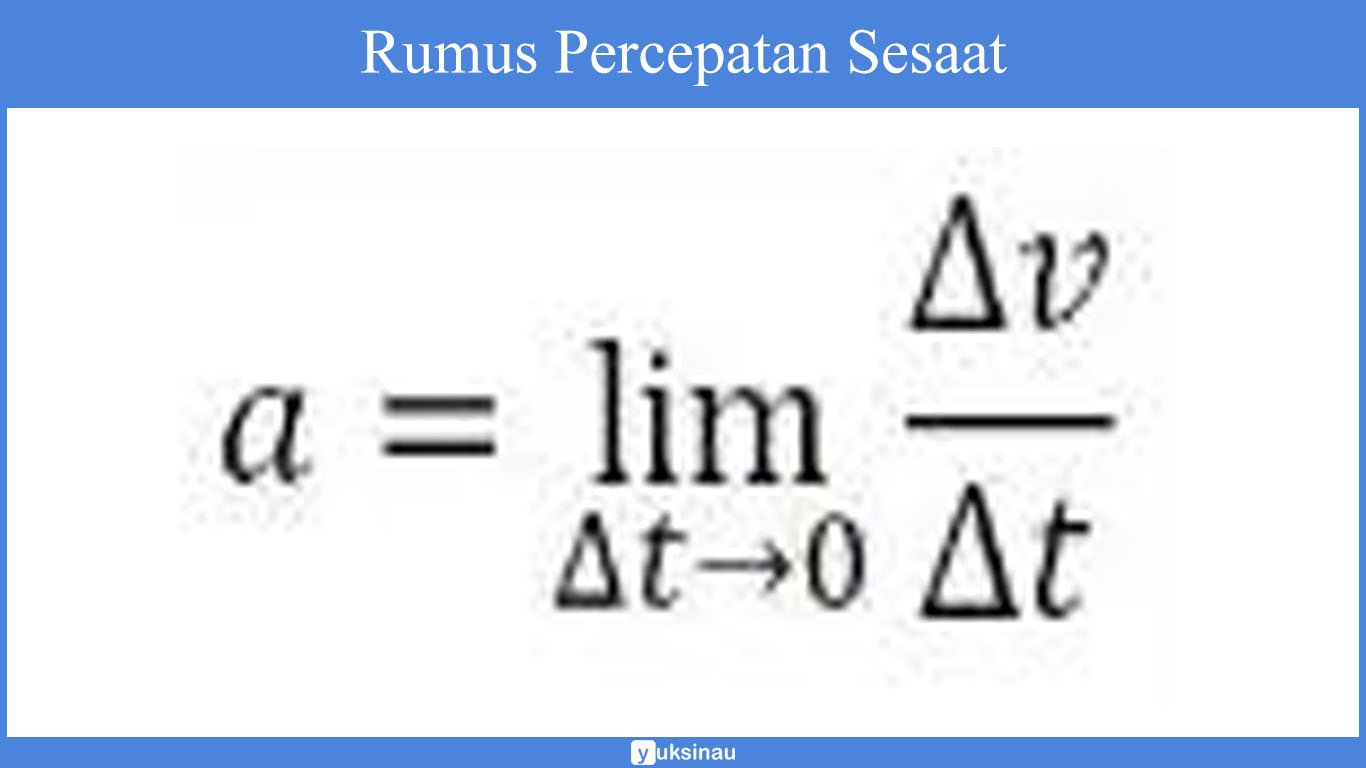 √ Rumus Percepatan: Pengertian, Jenis, Contoh Soal (Lengkap)