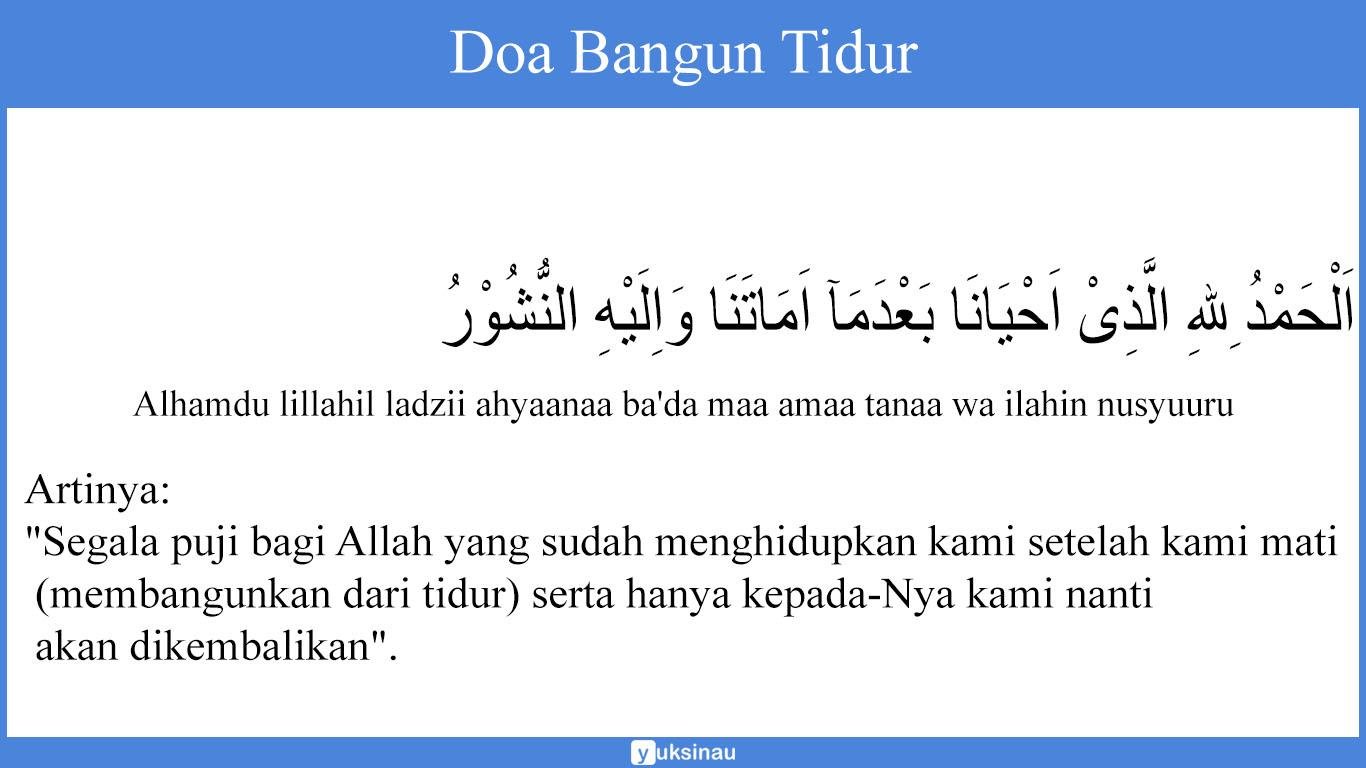 √ Kumpulan Bacaann Doa Sehari-Hari (Arab, Latin, Arti)