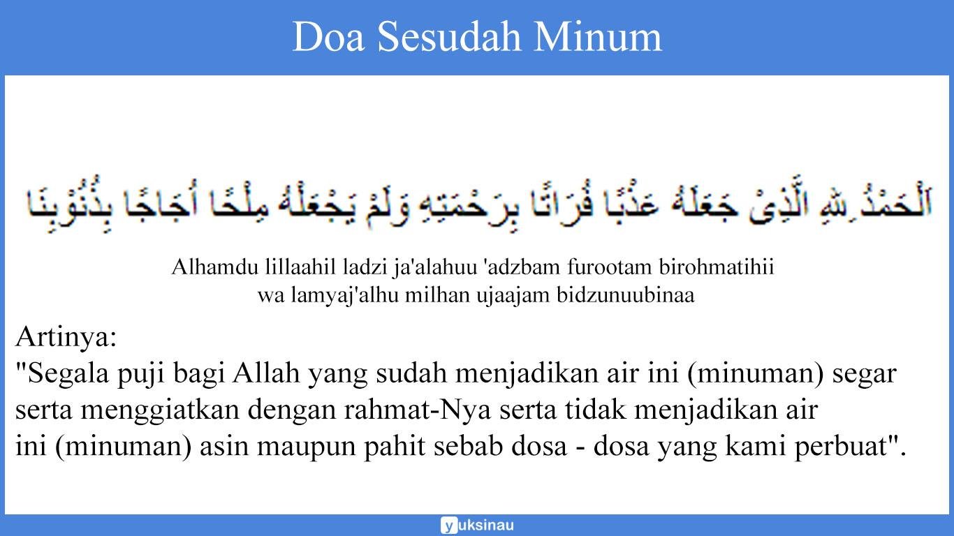 √ Kumpulan Bacaann Doa Sehari-Hari (Arab, Latin, Arti)